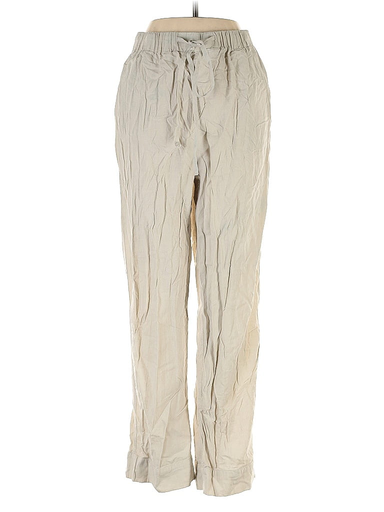 MNG Ivory Linen Pants Size S - 52% off | ThredUp
