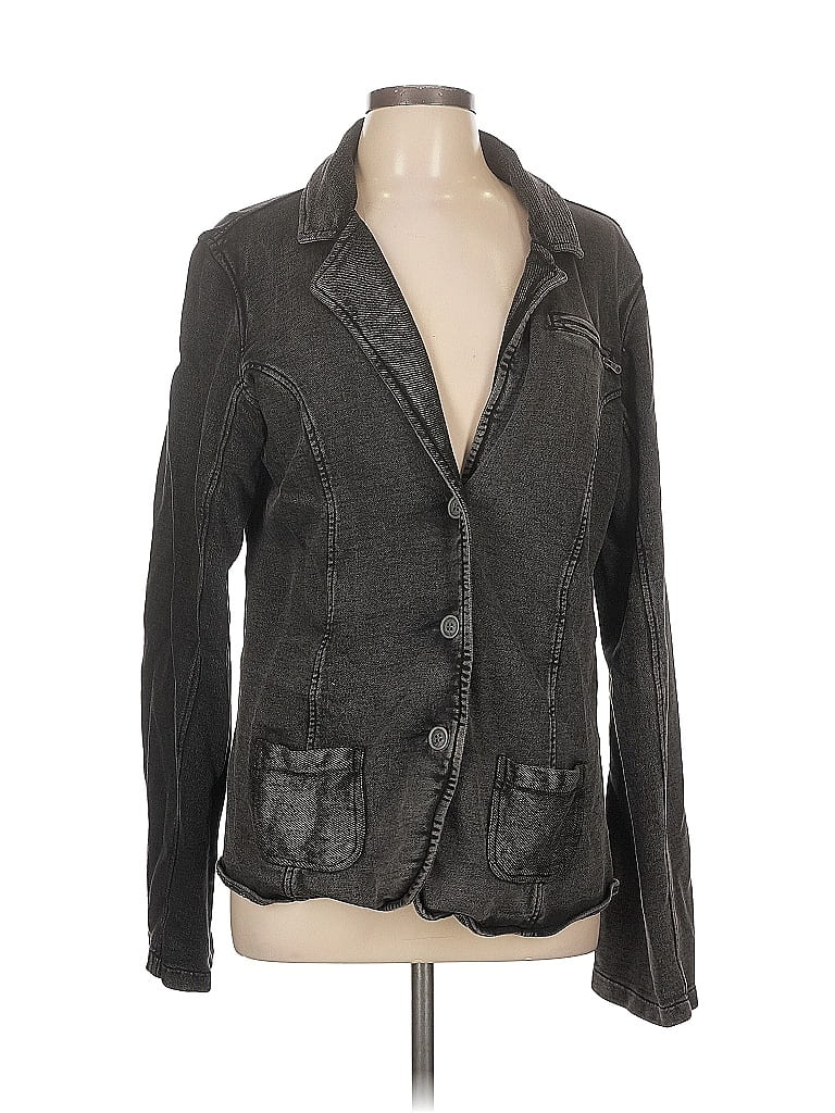 Ruff Hewn 100% Cotton Gray Blazer Size L - 55% off | ThredUp