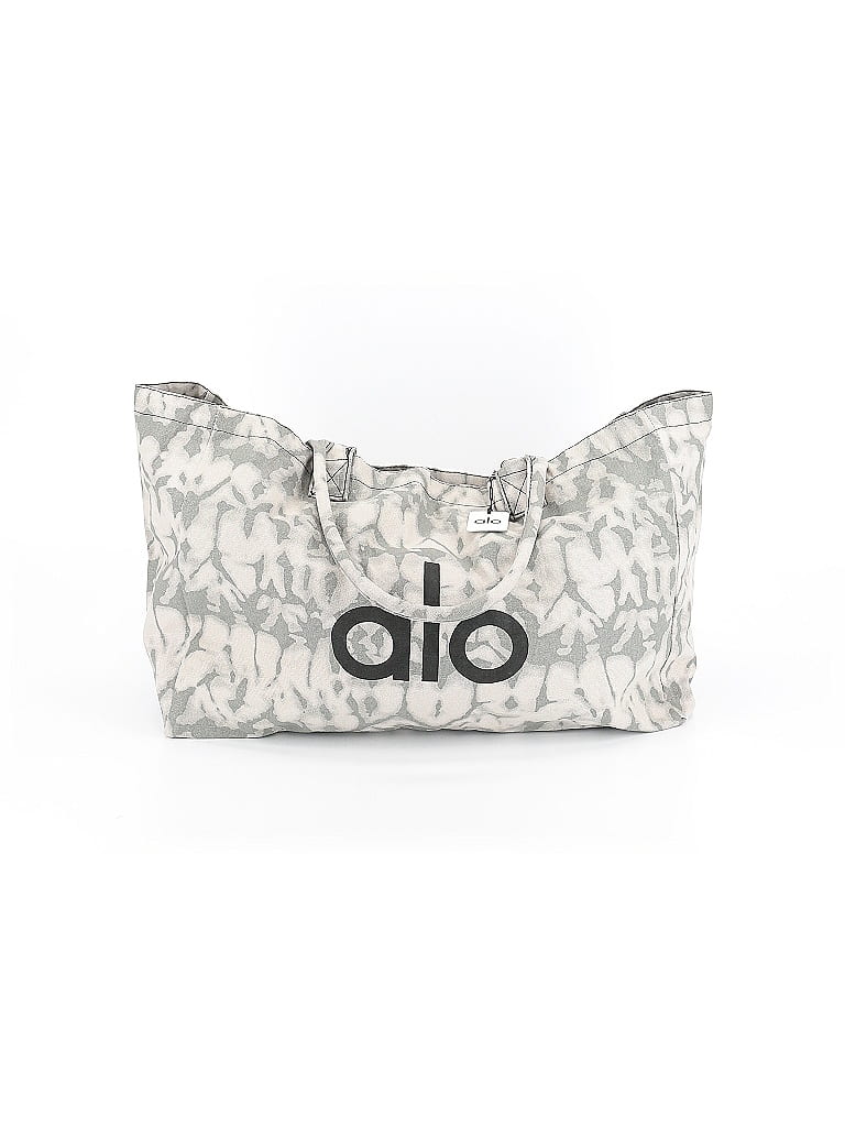 Alo 100% Cotton Graphic Silver Gray Tote One size - 49% off | ThredUp