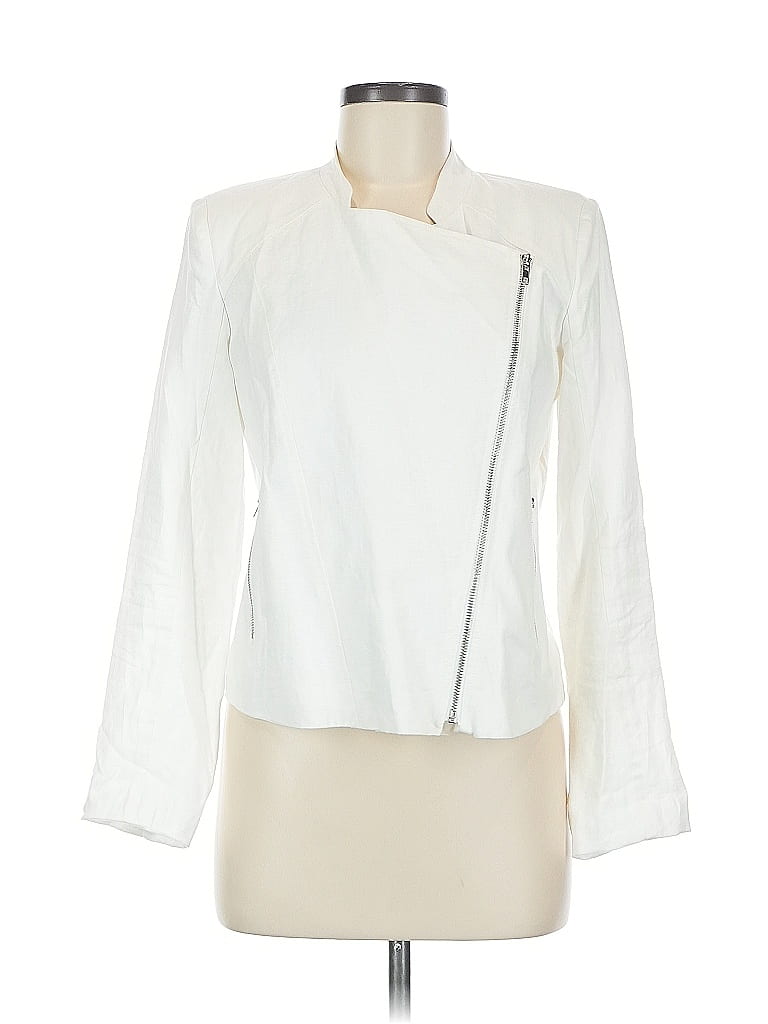 Central Park West 100% Linen White Jacket Size M - 80% off | ThredUp