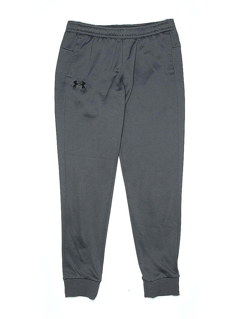 Under Armour 100% Recycled Polyester Gray Track Pants Size XL (big kids ...
