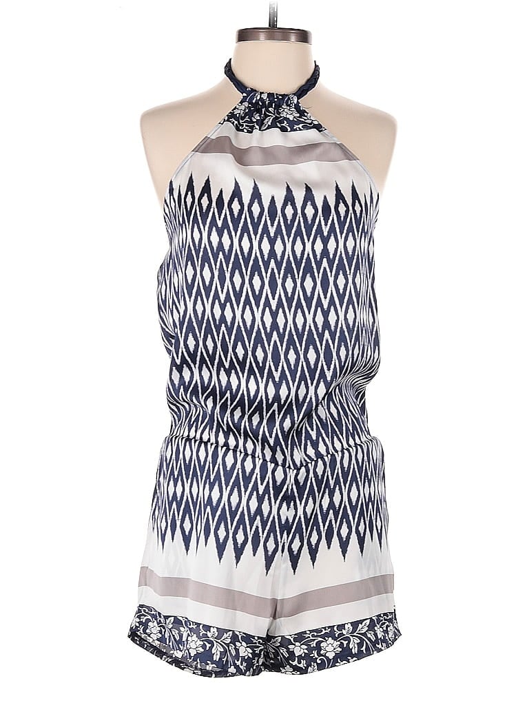 Guess Chevron-herringbone Blue Romper Size S - 56% off | ThredUp