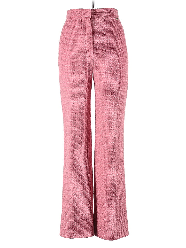Chanel Houndstooth Pink Wool Pants Size EU (FR) 38 / US 6 - 74% off ...