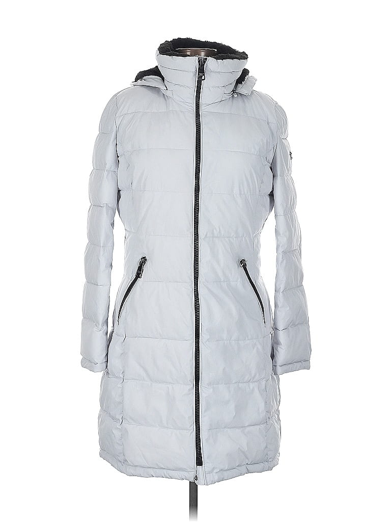 Andrew Marc for Costco 100% Nylon Gray Blue Coat Size M - 53% off | ThredUp