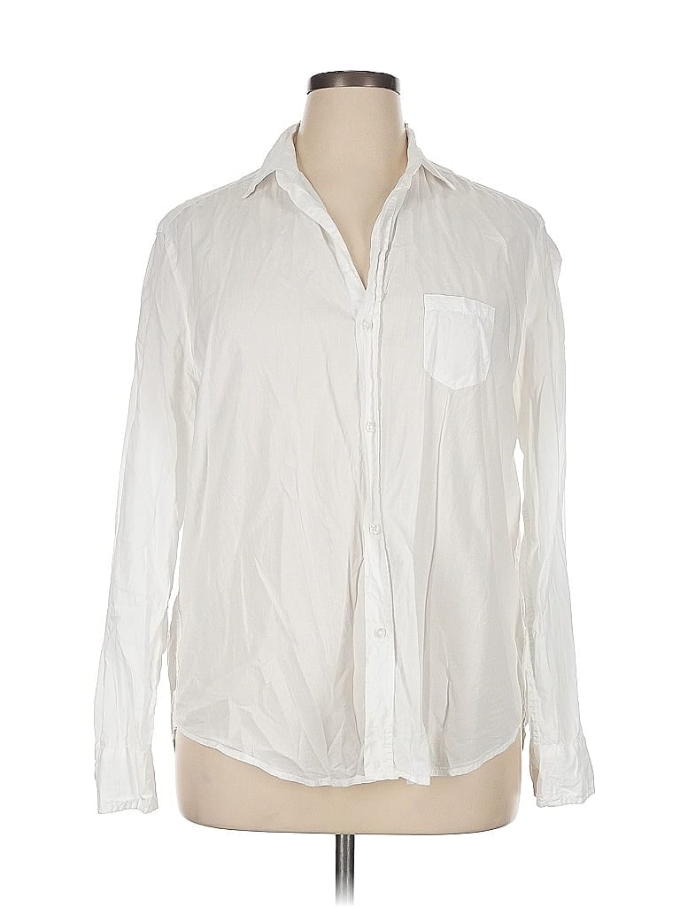 Frank & Eileen 100% Cotton Ivory Long Sleeve Button-Down Shirt Size XL - 74% off | ThredUp