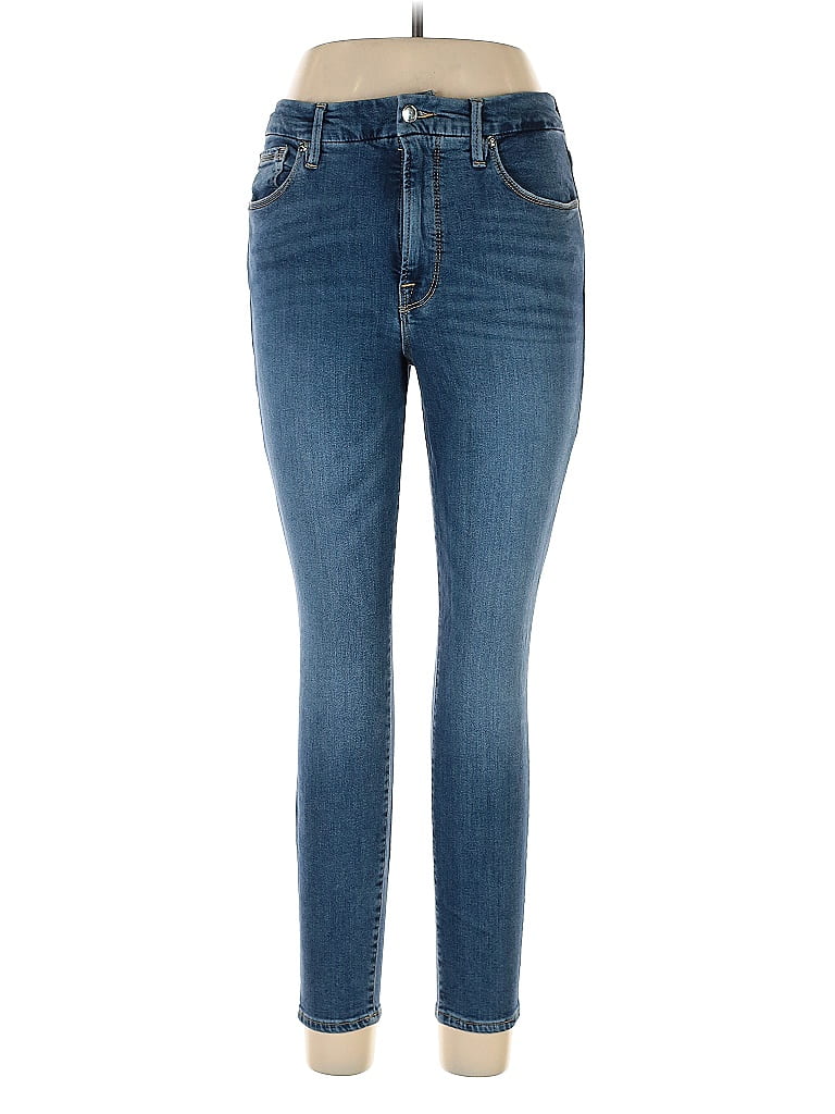 Good American 100% Organic Cotton Hearts Blue Jeans Size 12 - 66% off ...