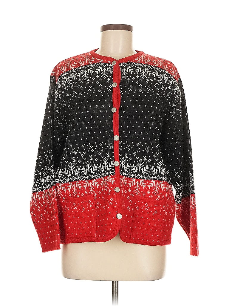 Tally-Ho 100% Acrylic Red Cardigan Size M - 59% off | ThredUp