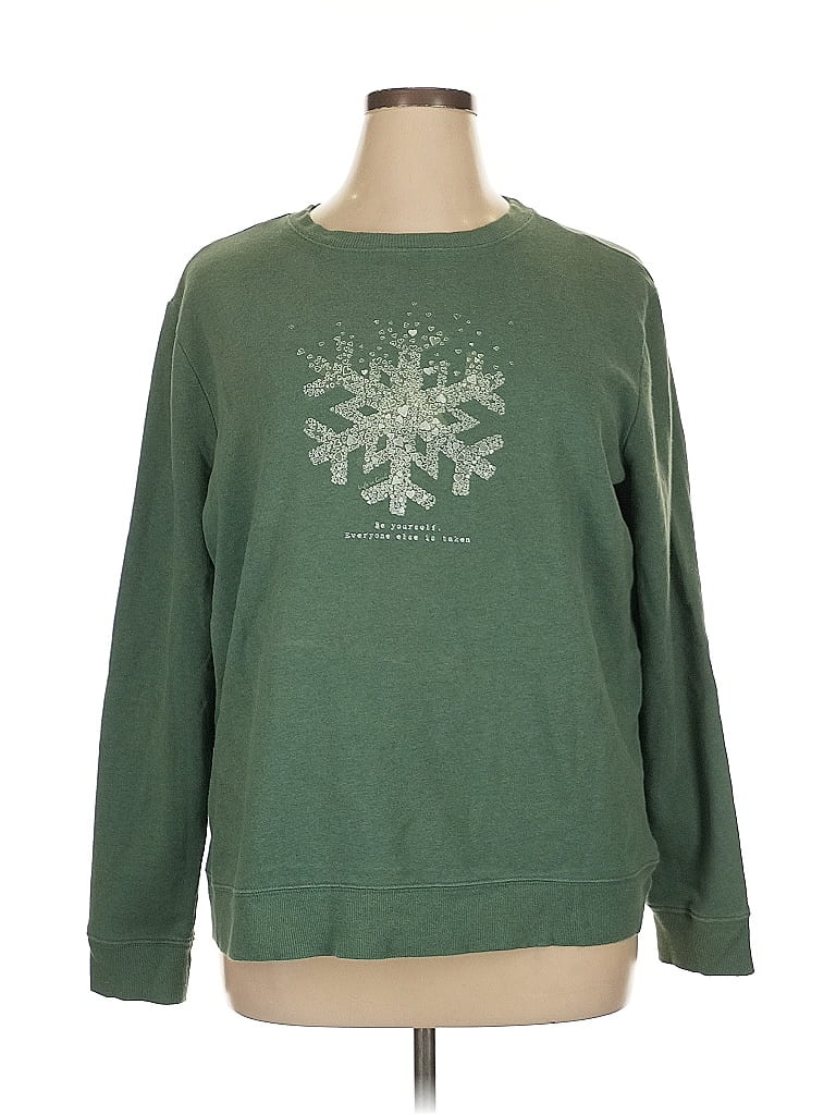 Life Is Good Green Sweatshirt Size XL - 46% off | ThredUp