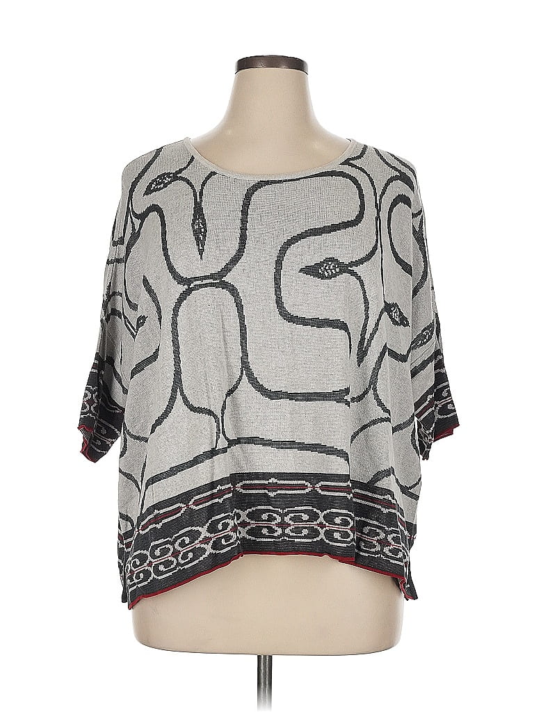 Peruvian Connection 100% Pima Cotton Gray Poncho Size XL - 20% off ...