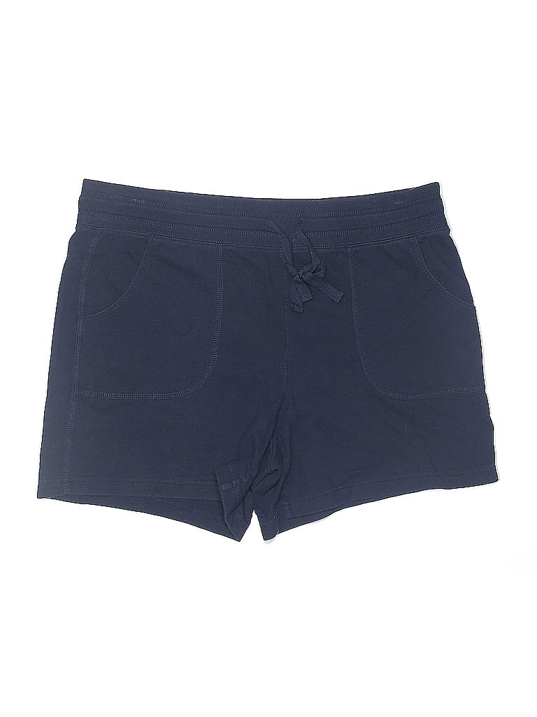 Made for Life 100% Cotton Solid Blue Shorts Size L - 30% off | ThredUp