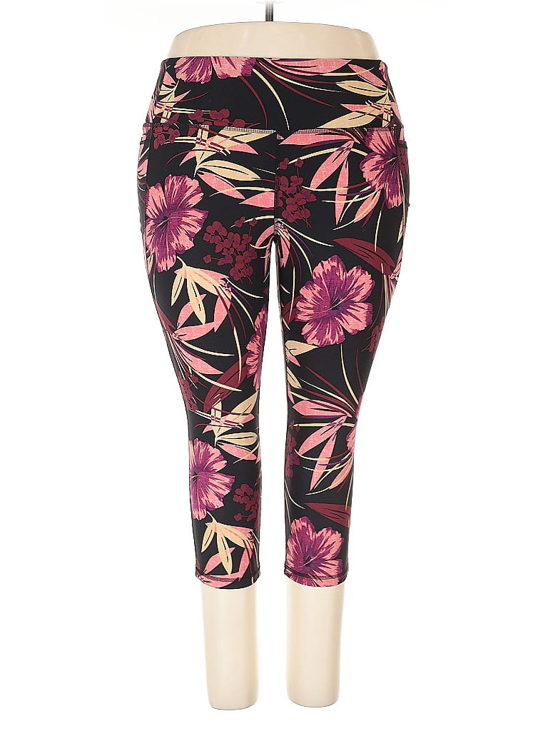 LIVI 100% Spandex Print Black Active Pants Size 18 - 60% off | ThredUp