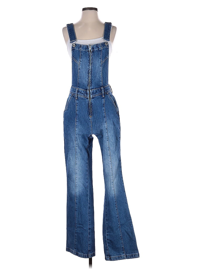 We the Free Blue Overalls Size S - 42% off | ThredUp