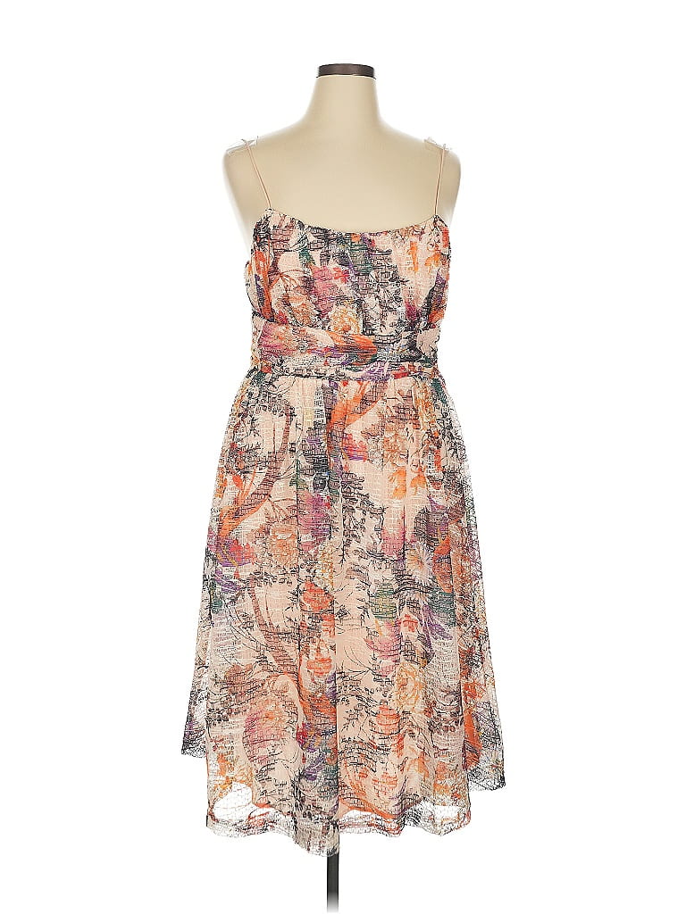 Maeve Paisley Tan Cocktail Dress Size 16 - 44% off | ThredUp