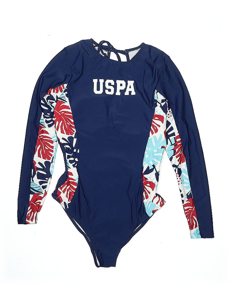 U.S. Polo Assn. Graphic Blue Rash Guard Size 7 (big kids) - 56% off ...