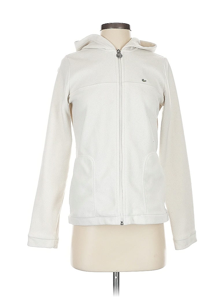 Lacoste 100% Polyester White Jacket Size EU 36 / US 6 - 78% off | ThredUp