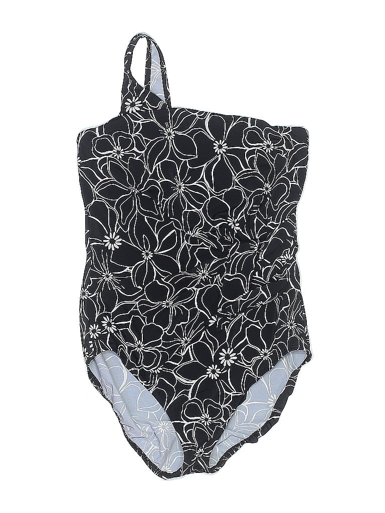 Miraclesuit x Talbots Graphic Black One Piece Swimsuit Size 10 - 72% ...