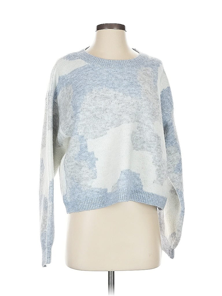 Debut Color Block Blue Pullover Sweater Size S - 59% off | ThredUp