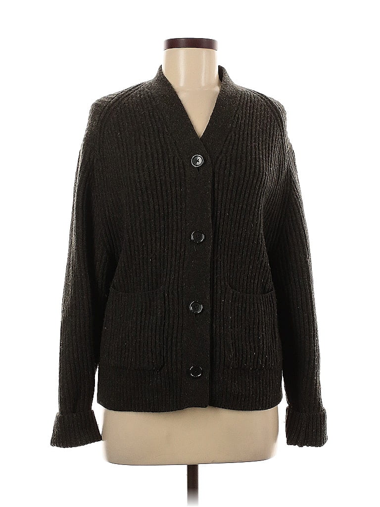 Uniqlo 100% Wool Brown Wool Cardigan Size M - 45% off | ThredUp