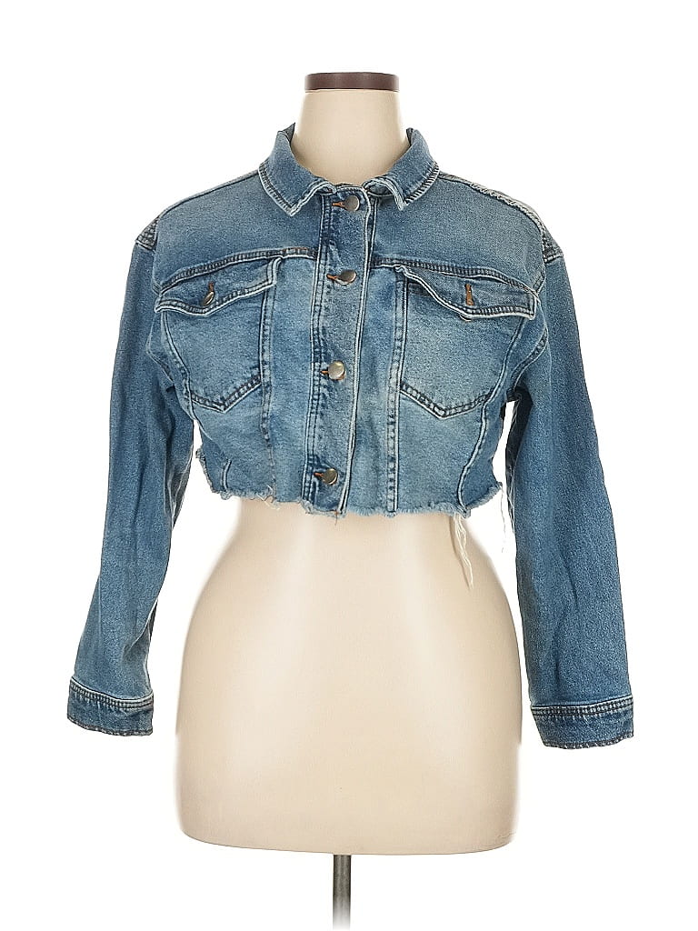 Wild Fable Blue Denim Jacket Size XL - 30% off | ThredUp