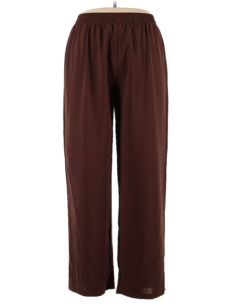 Unbranded Solid Brown Casual Pants Size XL - 62% off | ThredUp