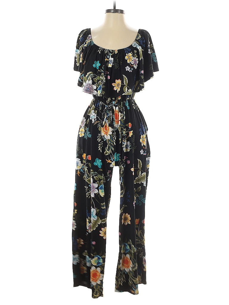 Jodifl Print Black Jumpsuit Size M - 71% off | ThredUp