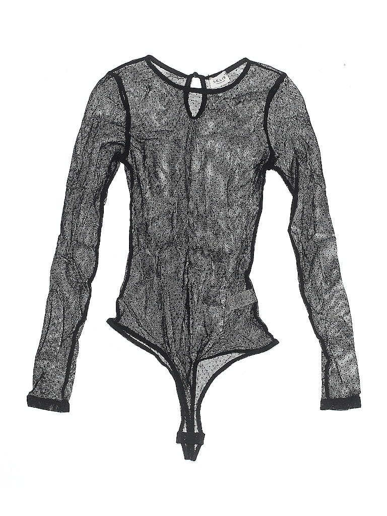 Le Lis 100% Nylon Black Bodysuit Size S - 74% off | ThredUp