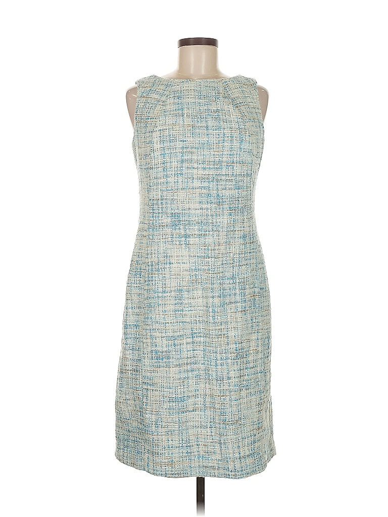 Talbots Tweed Teal Cocktail Dress Size 8 - 75% off | ThredUp