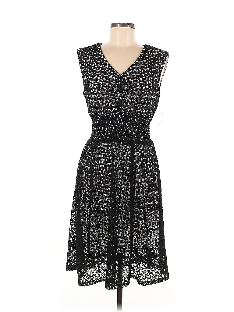 Rabbit Rabbit Rabbit Designs 100% Polyester Polka Dots Black Cocktail ...
