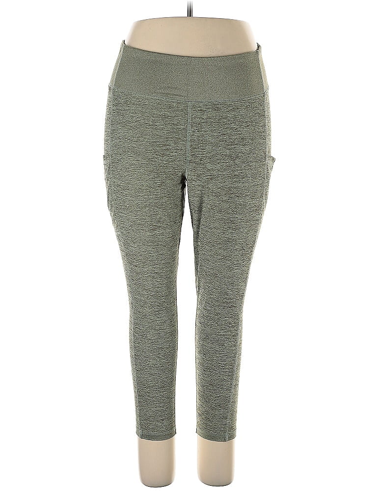 Sonoma Goods for Life 100% Spandex Gray Green Active Pants Size XL - 52 ...