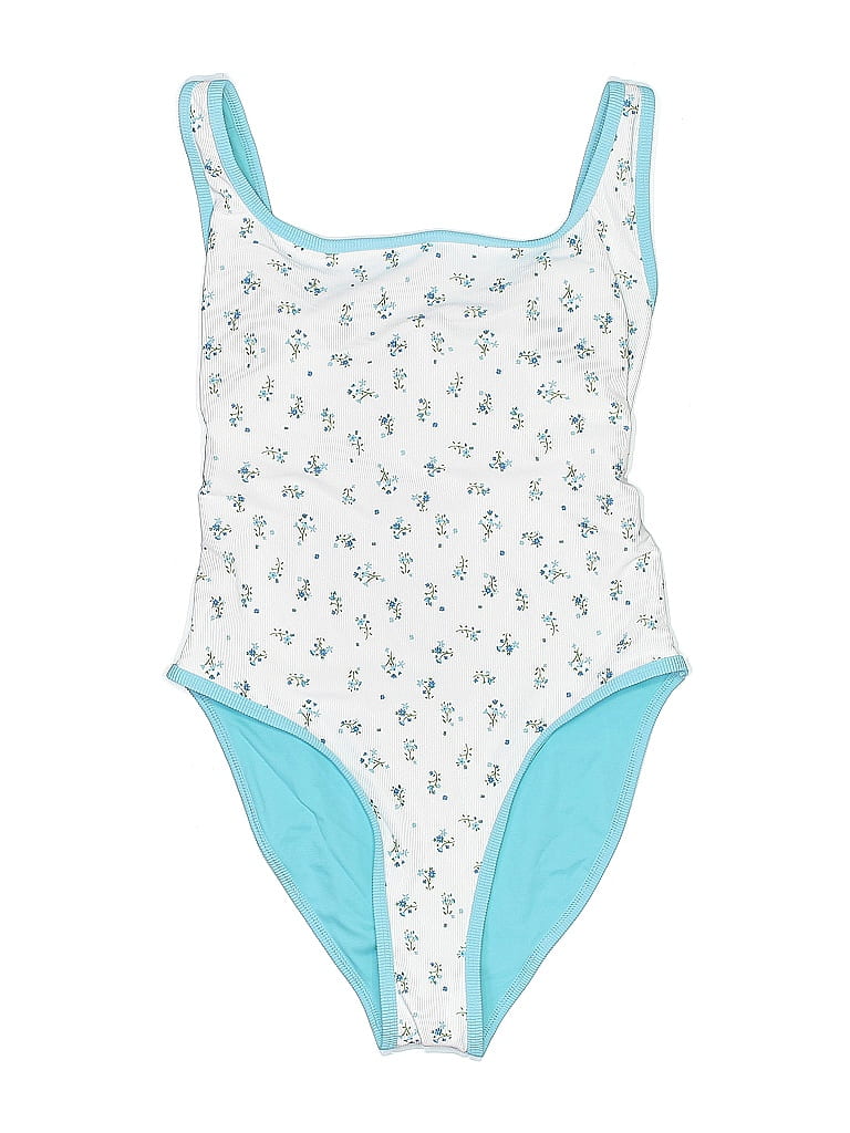 Lain Snow Print Blue One Piece Swimsuit Size XXL - 53% off | ThredUp