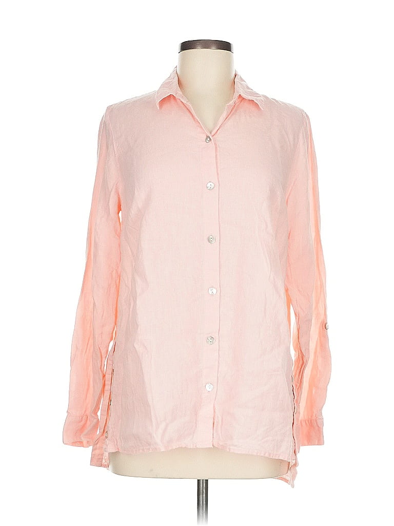 New Directions Color Block Pink Long Sleeve Button-Down Shirt Size M - 64% off | ThredUp
