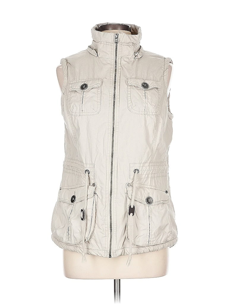 YMI 100% Cotton Gray Vest Size L - 62% off | ThredUp