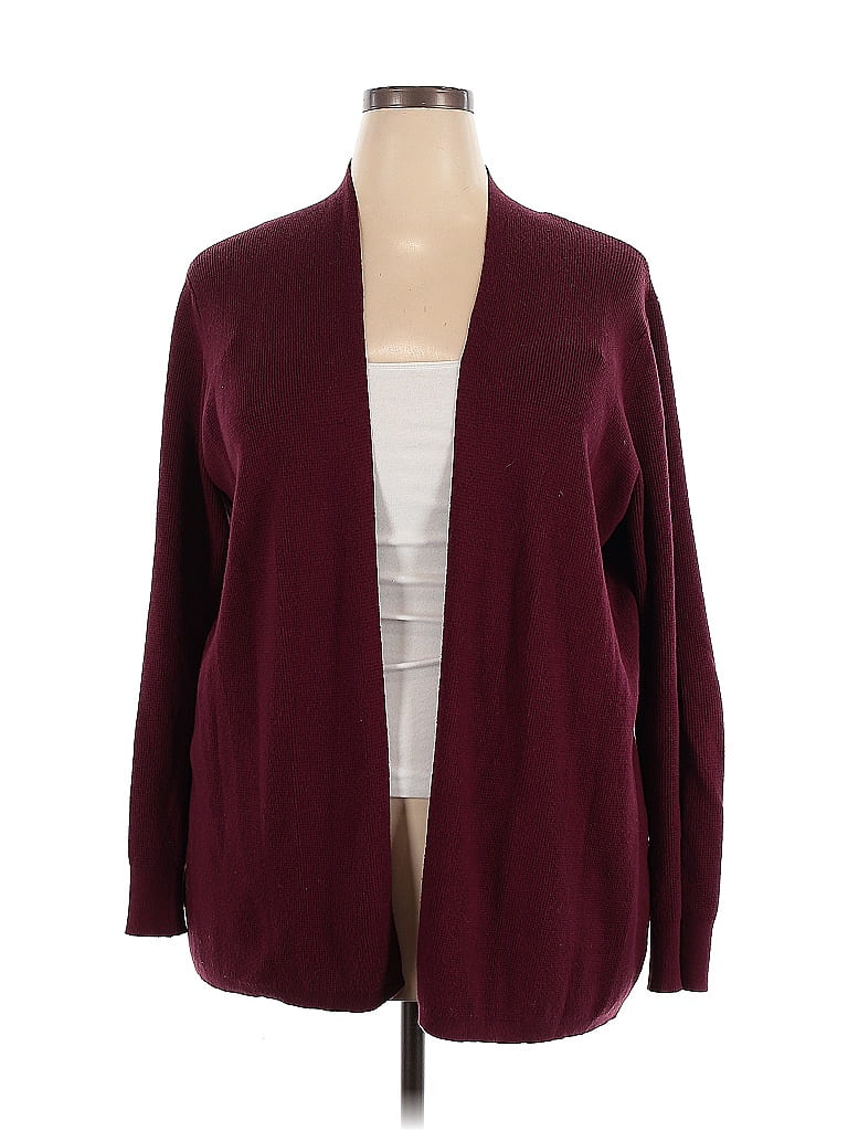 Cyrus Burgundy Cardigan Size 2X - 62% off | ThredUp