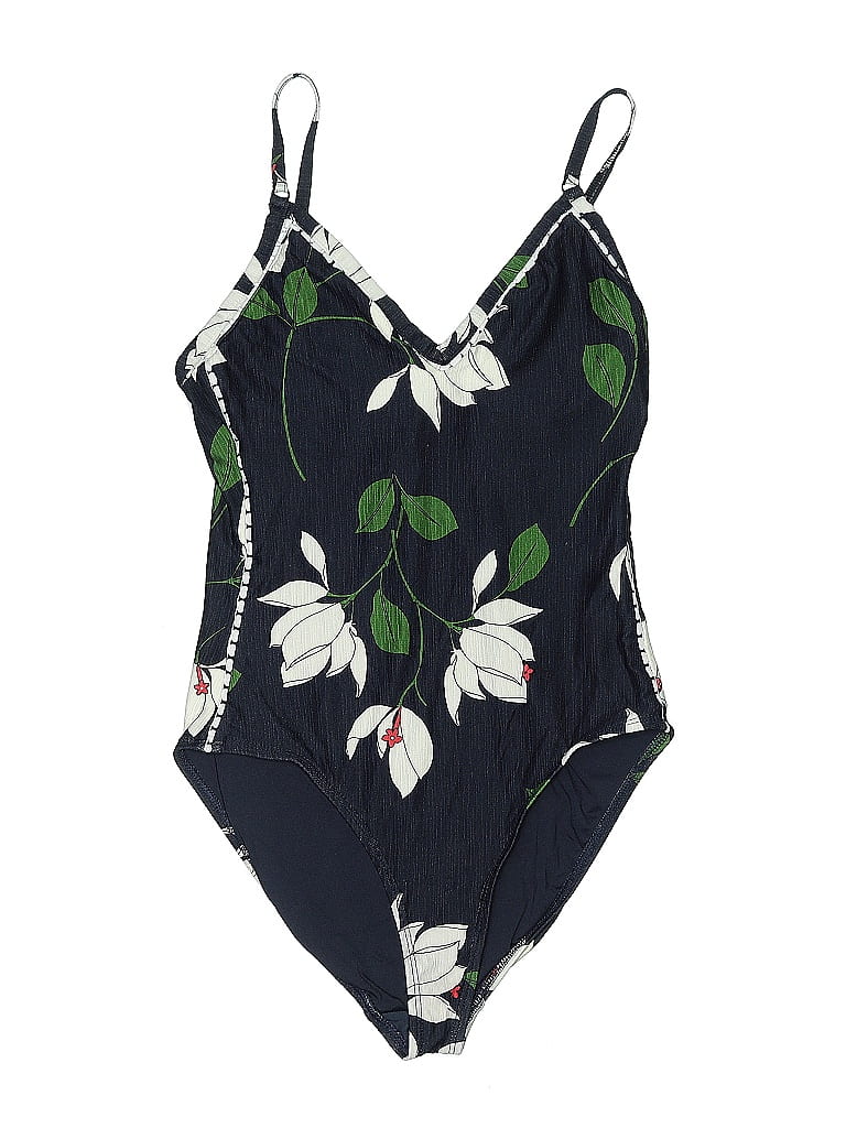 Robin Piccone Floral Black One Piece Swimsuit Size 8 - 66% off | ThredUp