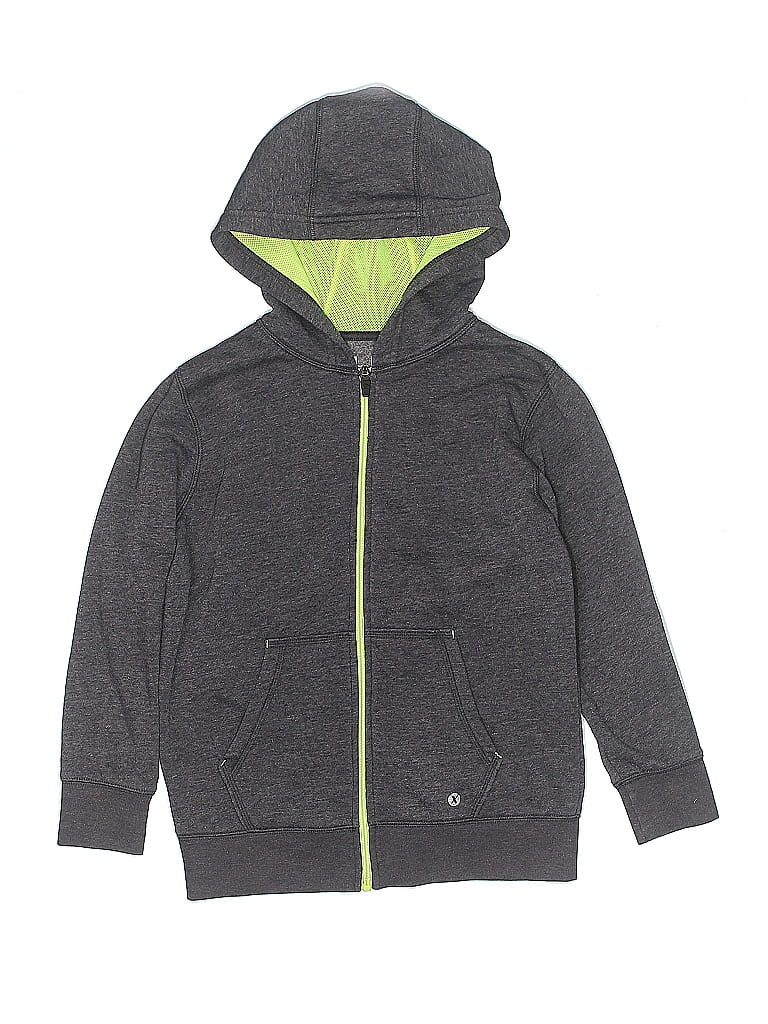 Xersion Gray Zip Up Hoodie Size 8 (big kids) - 57% off | ThredUp