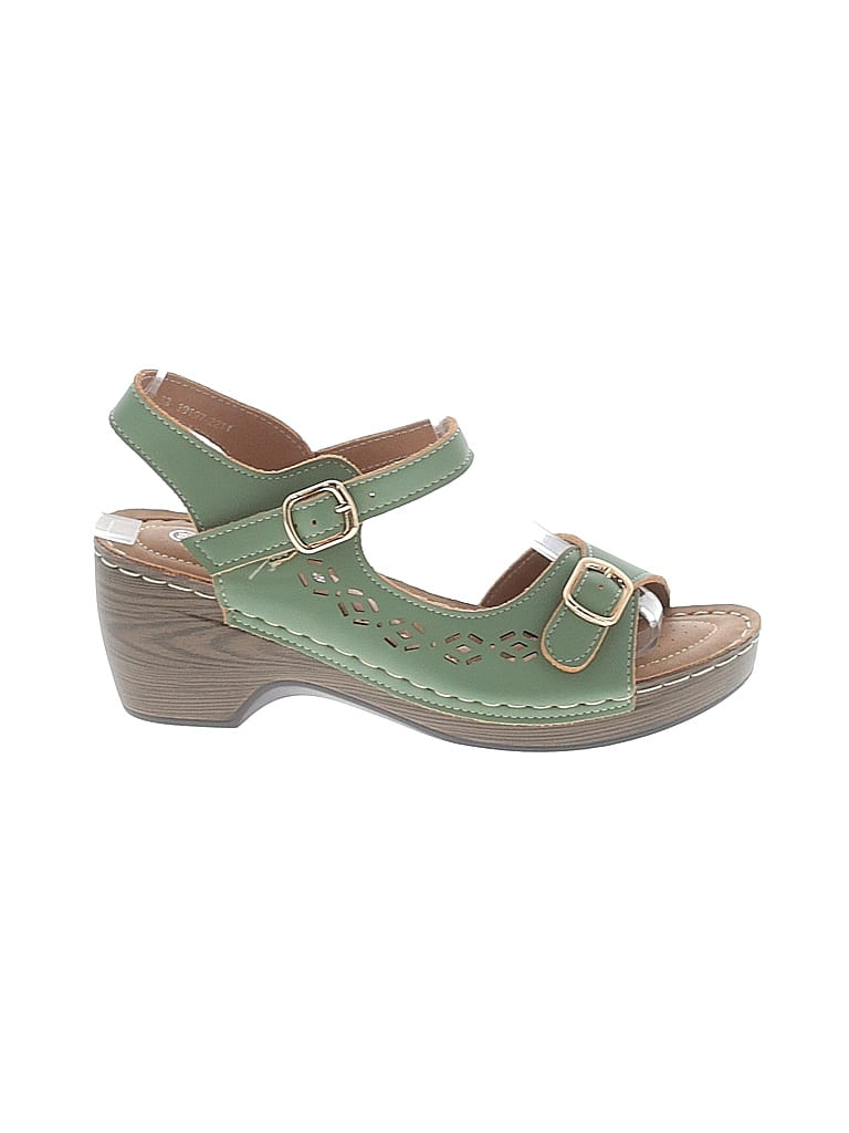 Patrizia by Spring Step Green Wedges Size EU 38 - 58% off | ThredUp