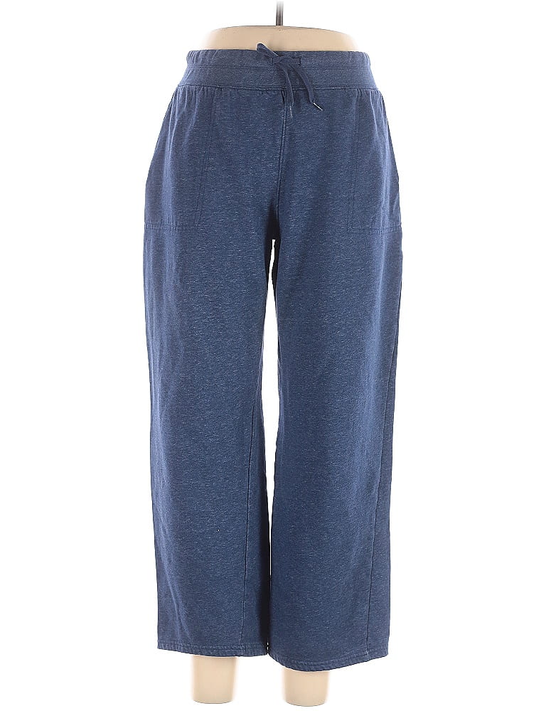 Basic Editions Blue Casual Pants Size L - 36% off | ThredUp