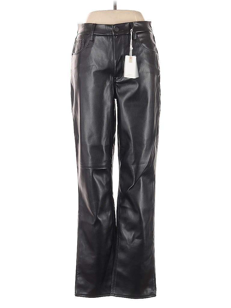 Good American 100% Polyurethane Black Faux Leather Pants Size 31 waist ...