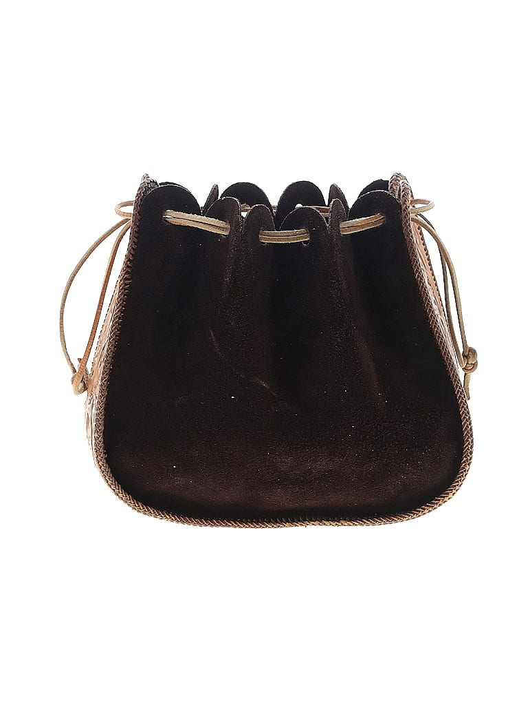 Unbranded Brown Leather Bucket Bag One size - 51% off | ThredUp