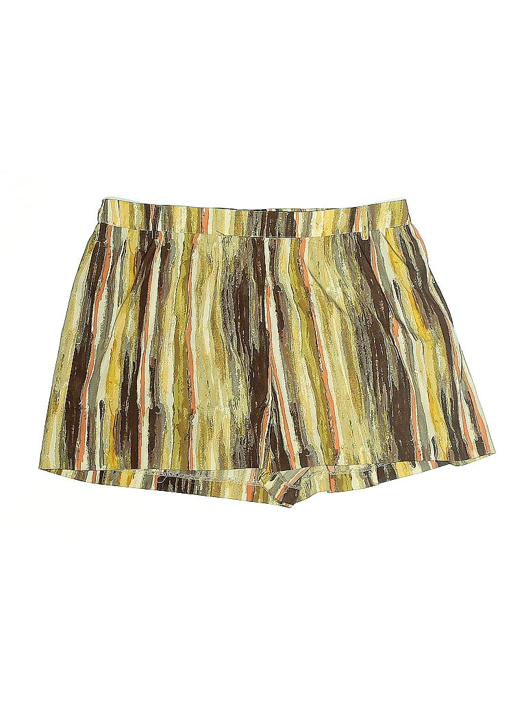 Gianni Bini 100% Polyester Stripes Gold Shorts Size M - 68% off | ThredUp