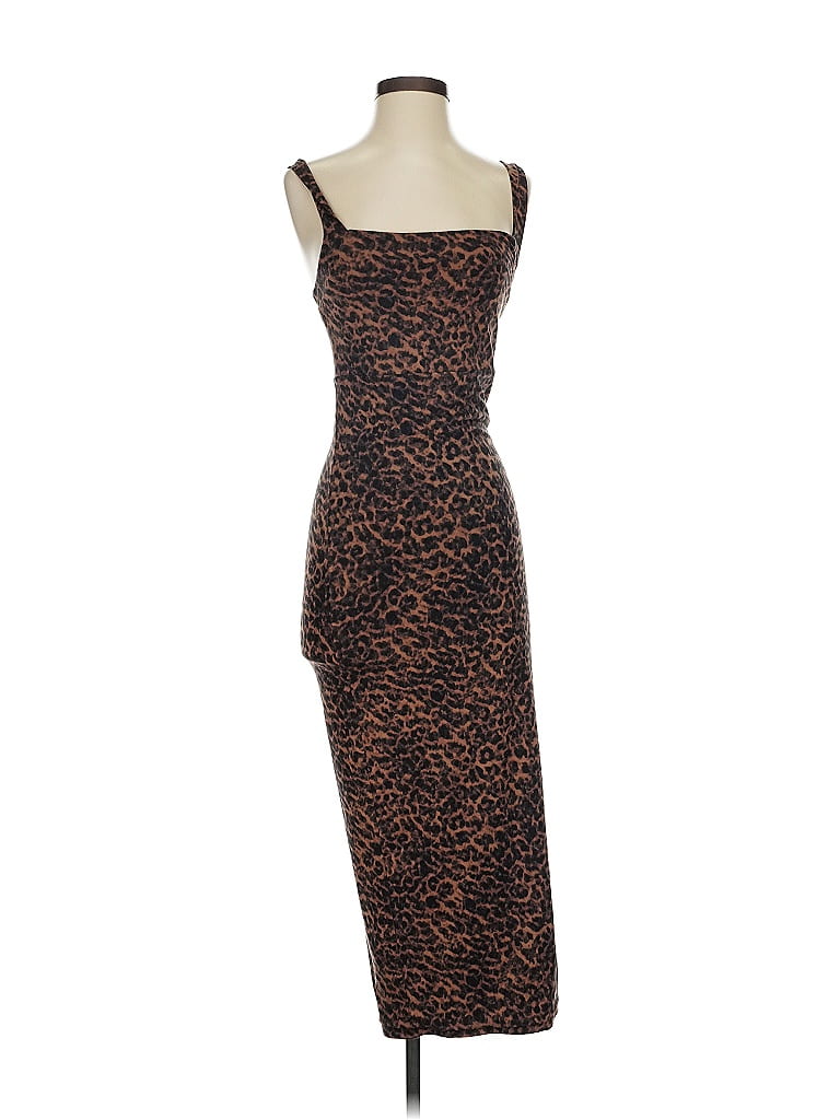 Good American Animal Print Brown Cocktail Dress Size 2 - 61% off | ThredUp