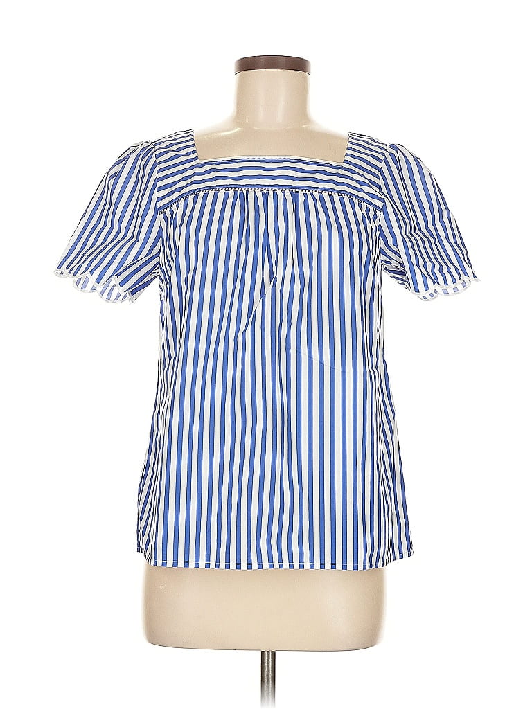 Talbots Blue Short Sleeve Blouse Size M (petite) - 70% off | ThredUp