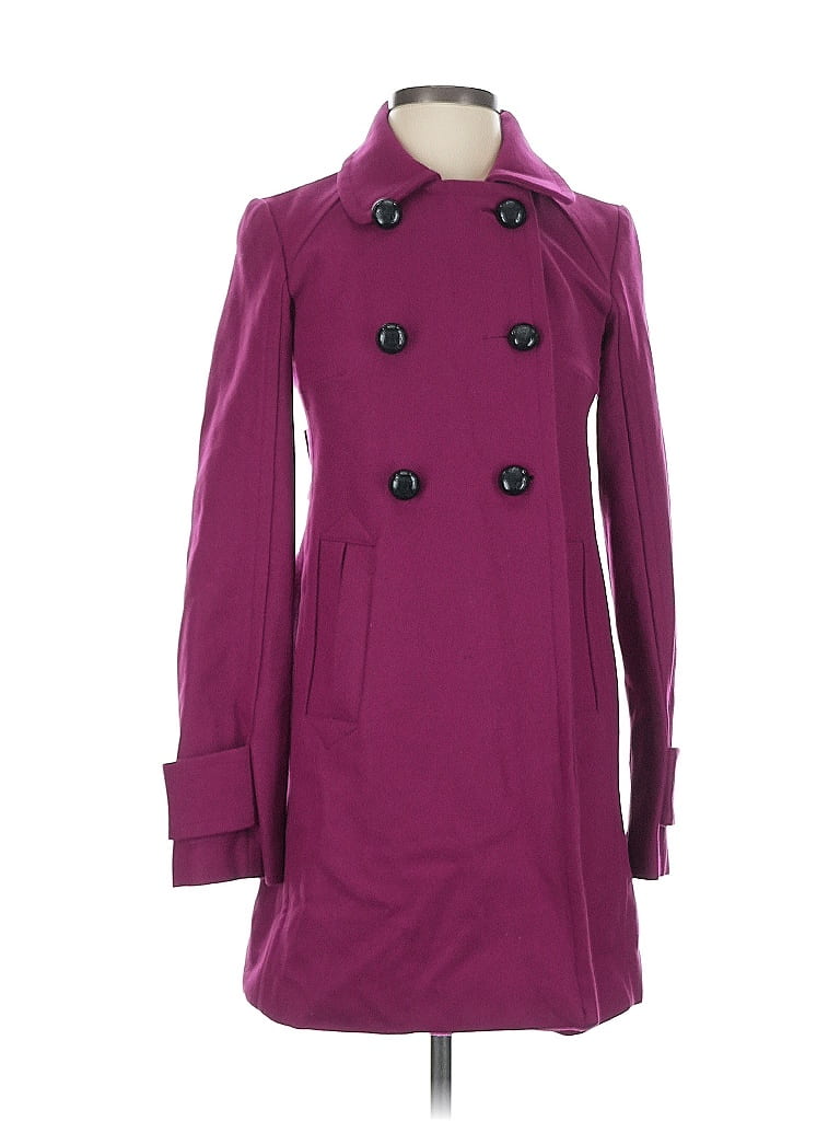 Delia's Purple Wool Coat Size XS - 68% off | ThredUp
