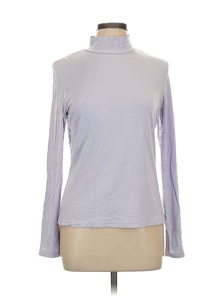 Jillian Jones Silver Turtleneck Sweater Size L - 55% off | ThredUp