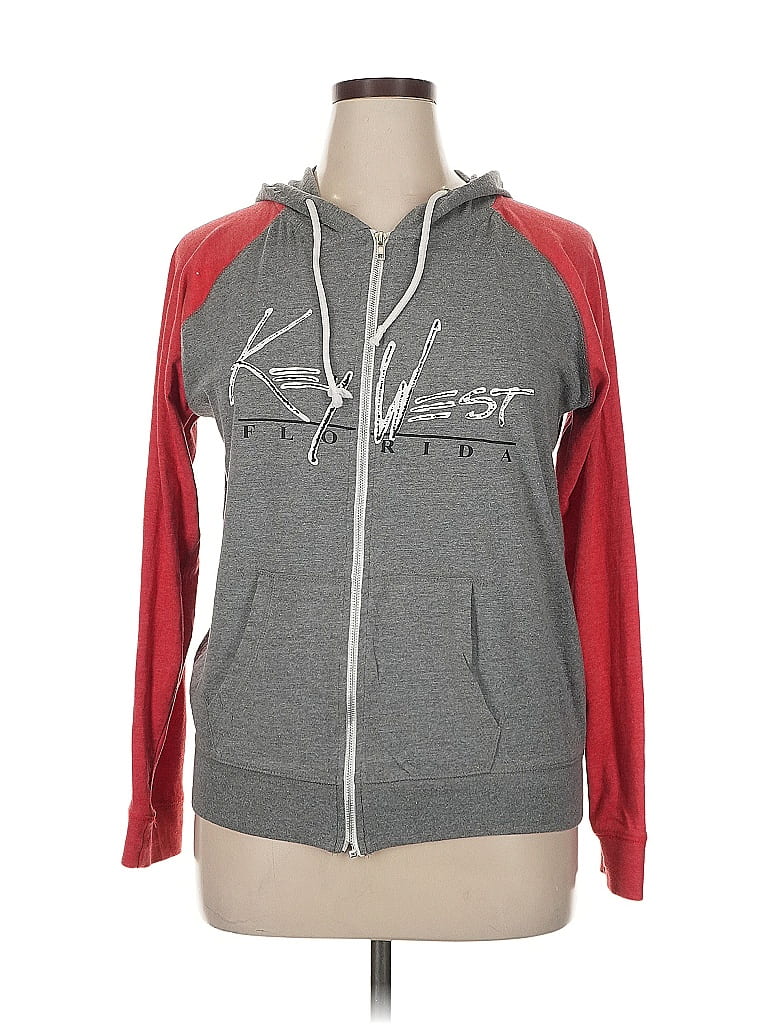 Isaac's Designs Gray Zip Up Hoodie Size XL - 42% off | ThredUp