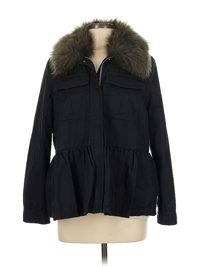 Broome Street Kate Spade New York 100% Cotton Black Coat Size M - 78% ...