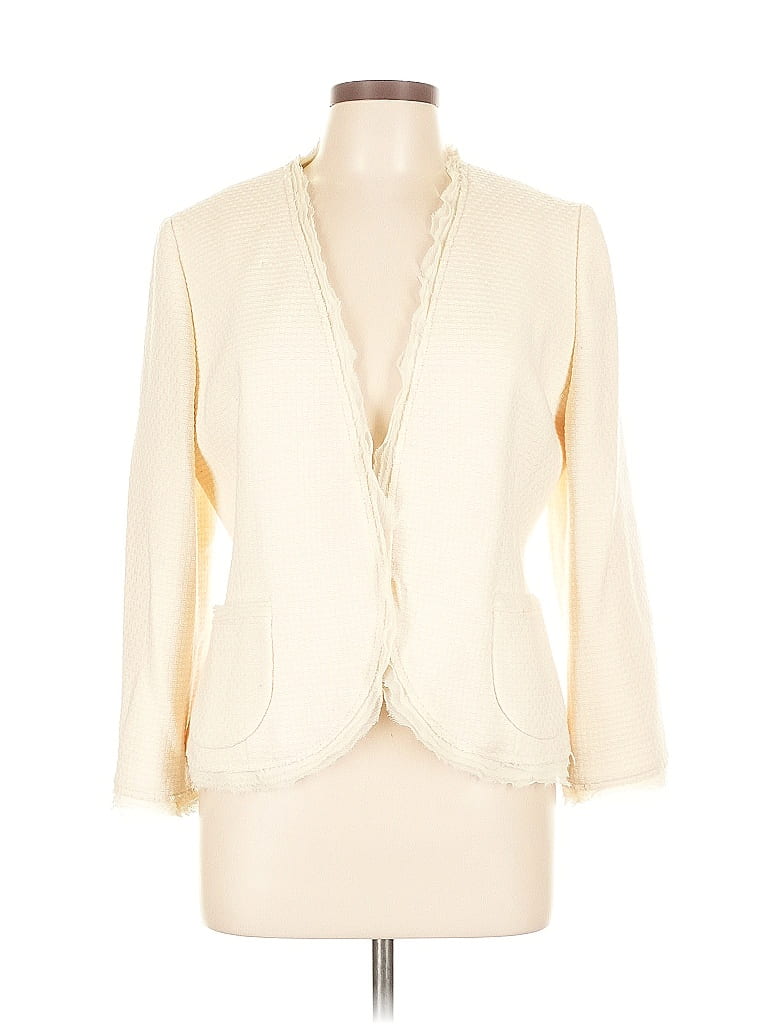 Banana Republic Ivory Wool Blazer Size 12 - 80% off | ThredUp