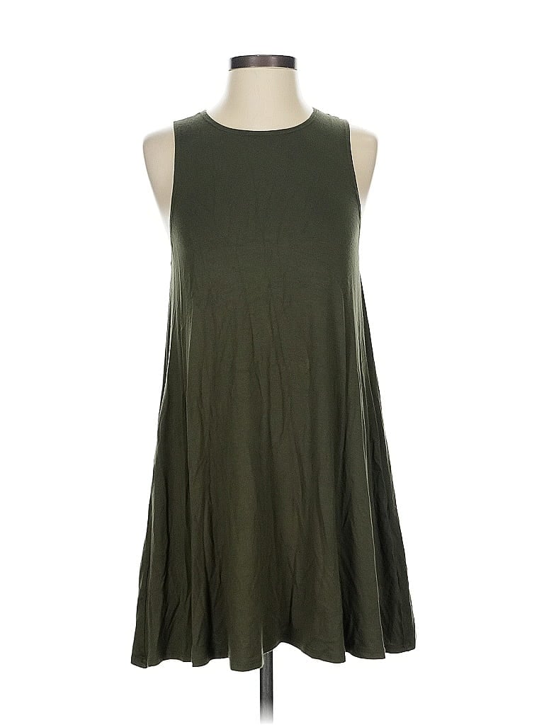 Socialite Solid Green Casual Dress Size XS - 52% off | ThredUp
