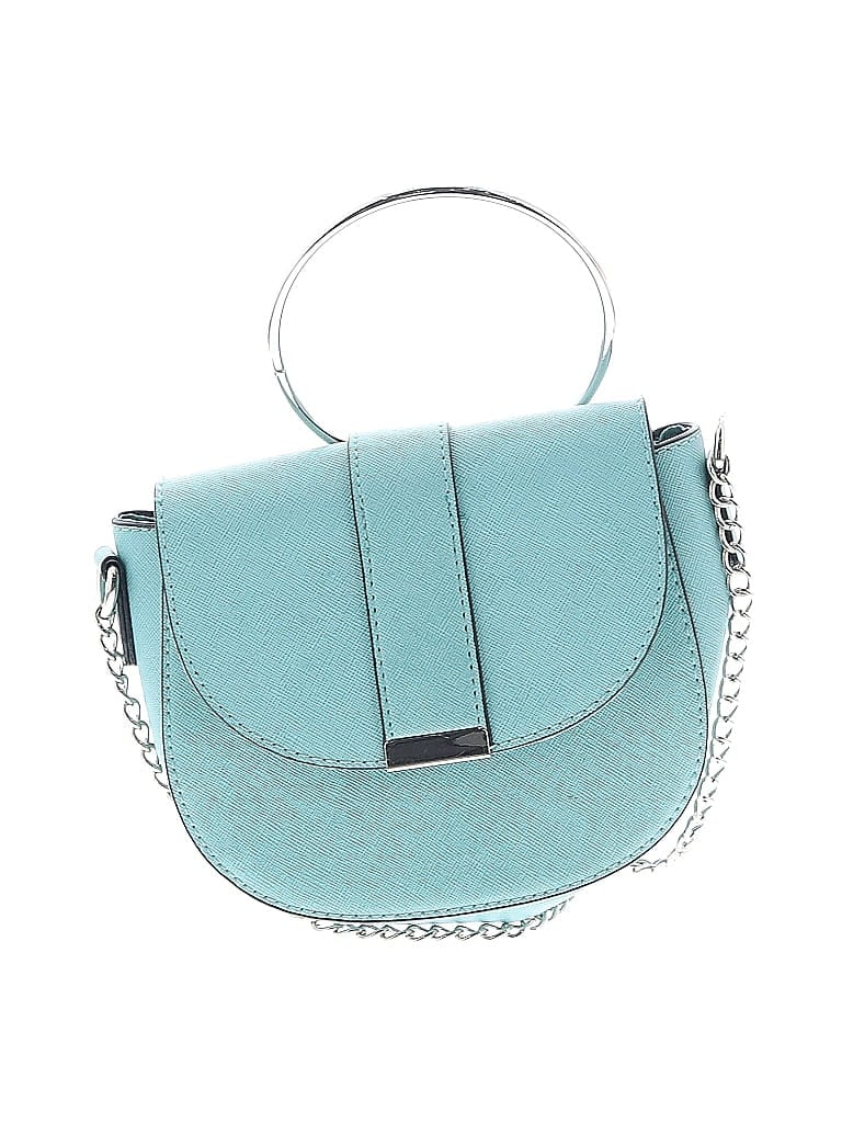 Primark 100% Polyurethane Solid Teal Blue Satchel One size - 62% off ...