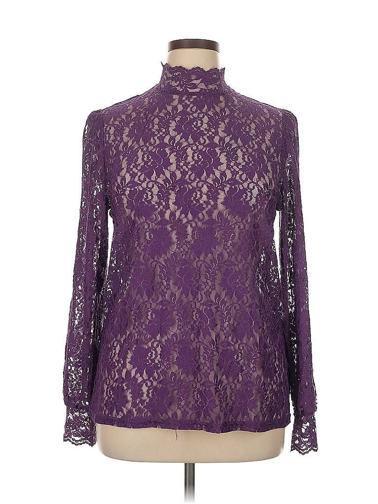 T by Alexander Wang Purple Long Sleeve Blouse Size XL - 85% off | ThredUp